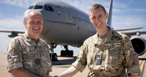 Falklands, relevo de rutina en la base de RAF en el Complejo Mount ...